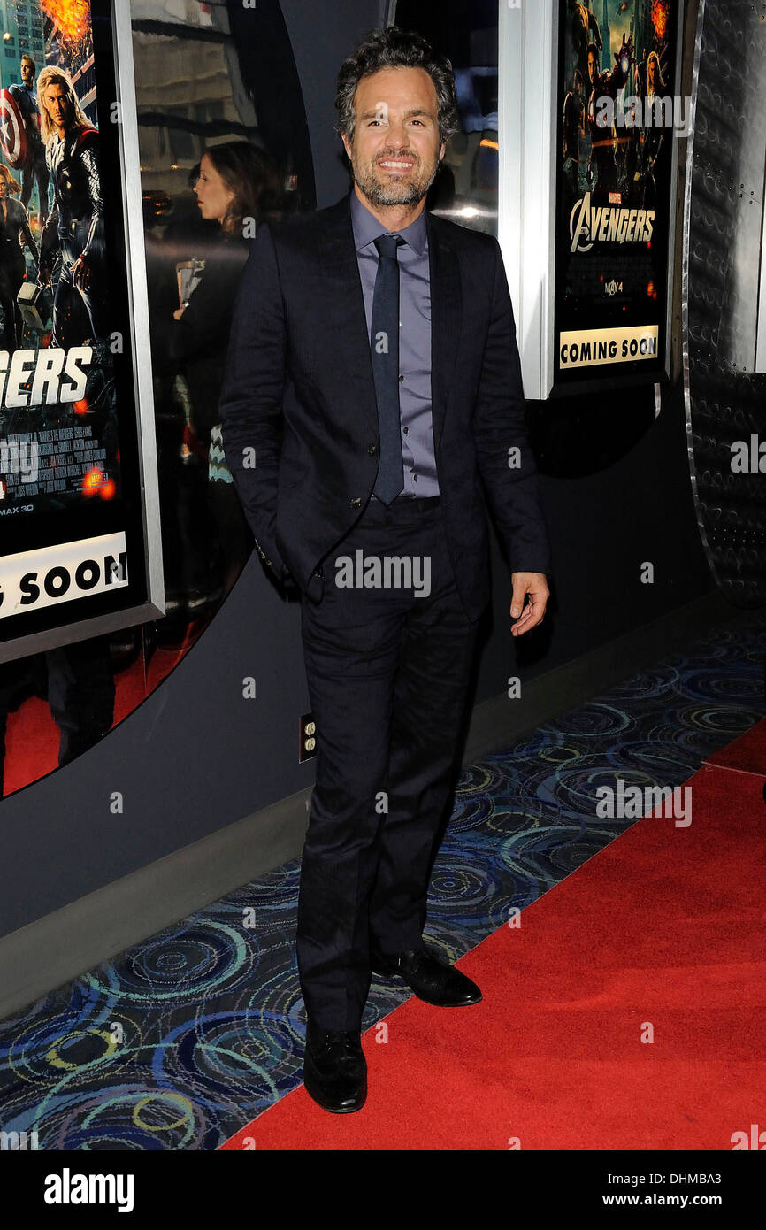 Mark Ruffalo arrival for the Canadian Premiere of 'The Avengers' at ...
