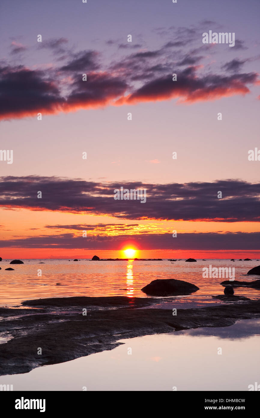 Beautiful rock on sunset sky hi-res stock photography and images - Alamy