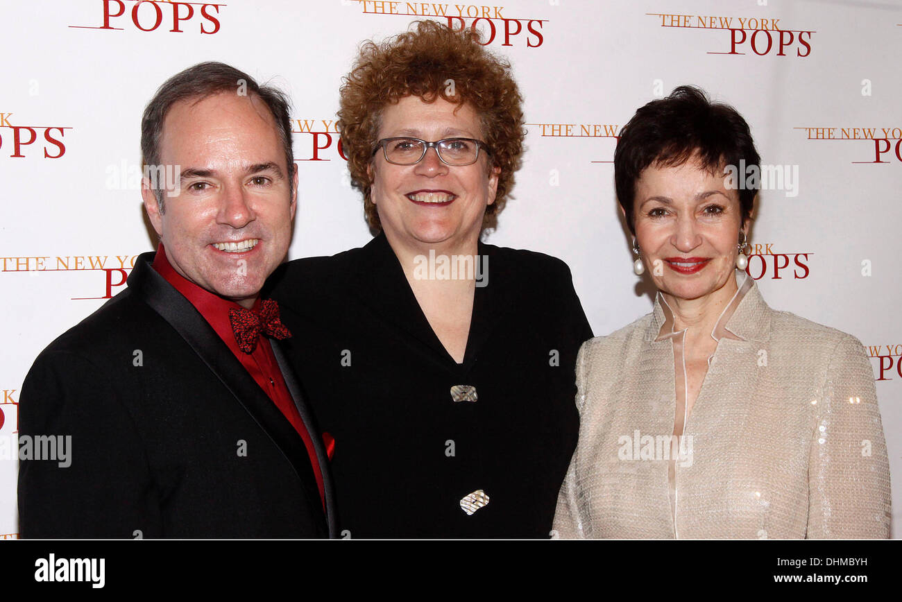Stephen Flaherty, Guest and Lynn Ahrens The New York Pops 29th Birthday ...