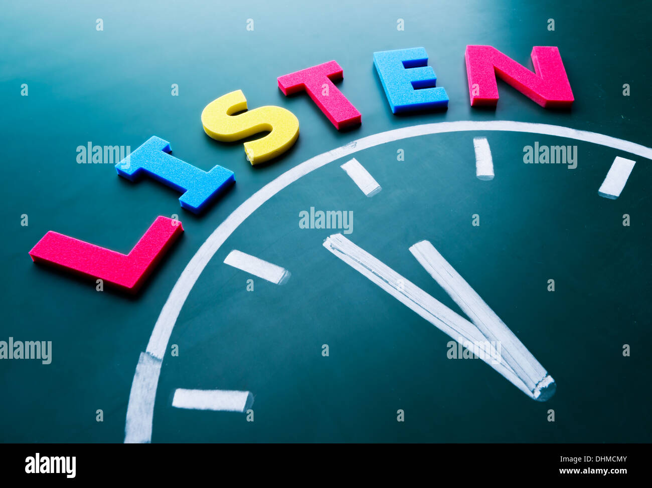Time to listen concept Stock Photo - Alamy