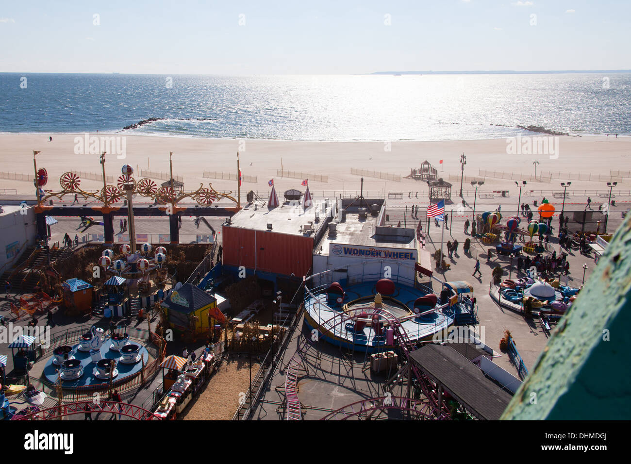 Coney island beach in October, Coney island, Brooklyn, New York, United ...