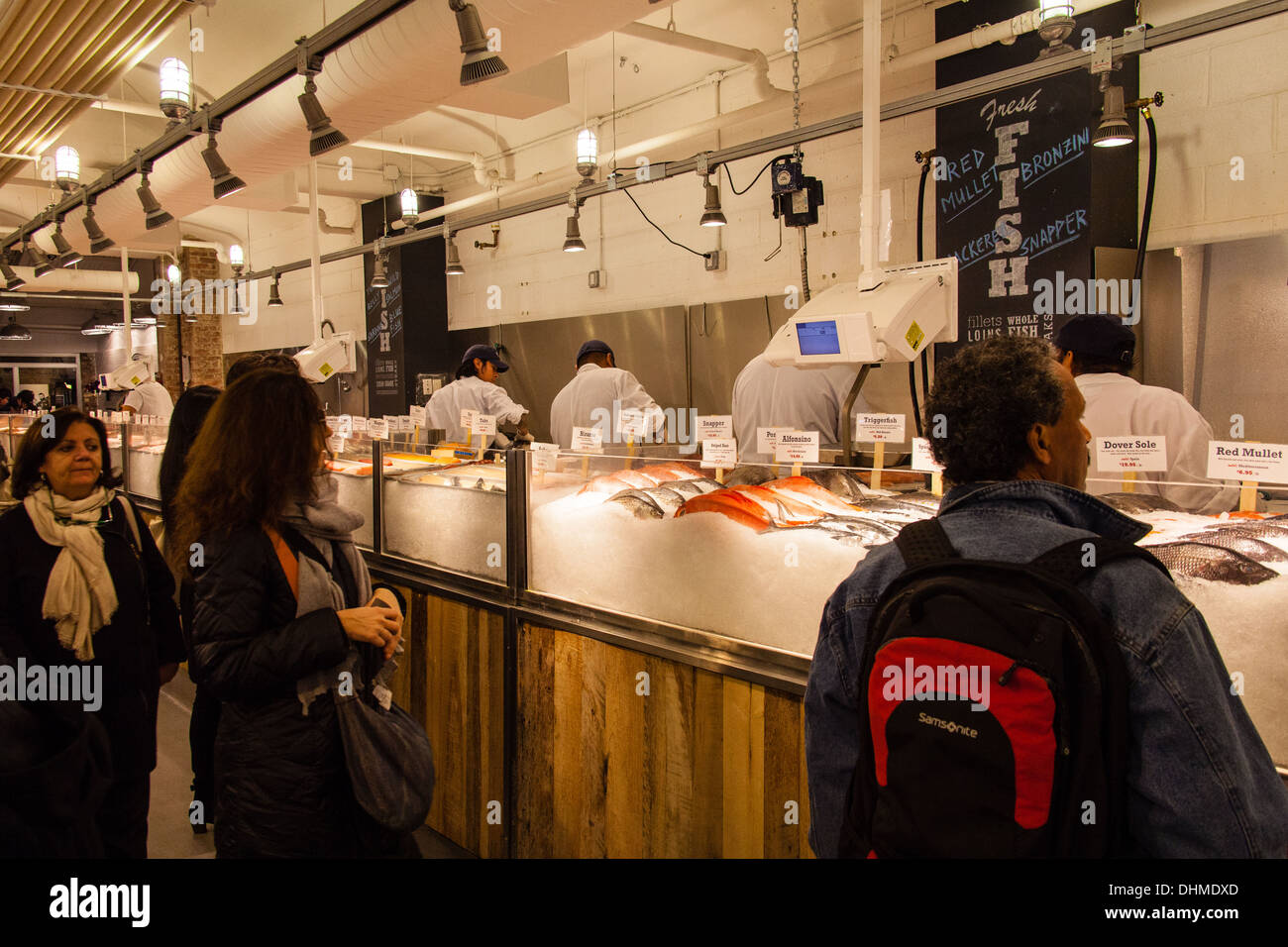 The Lobster Place seafood Market or fishmongers, Chelsea Food Market ...
