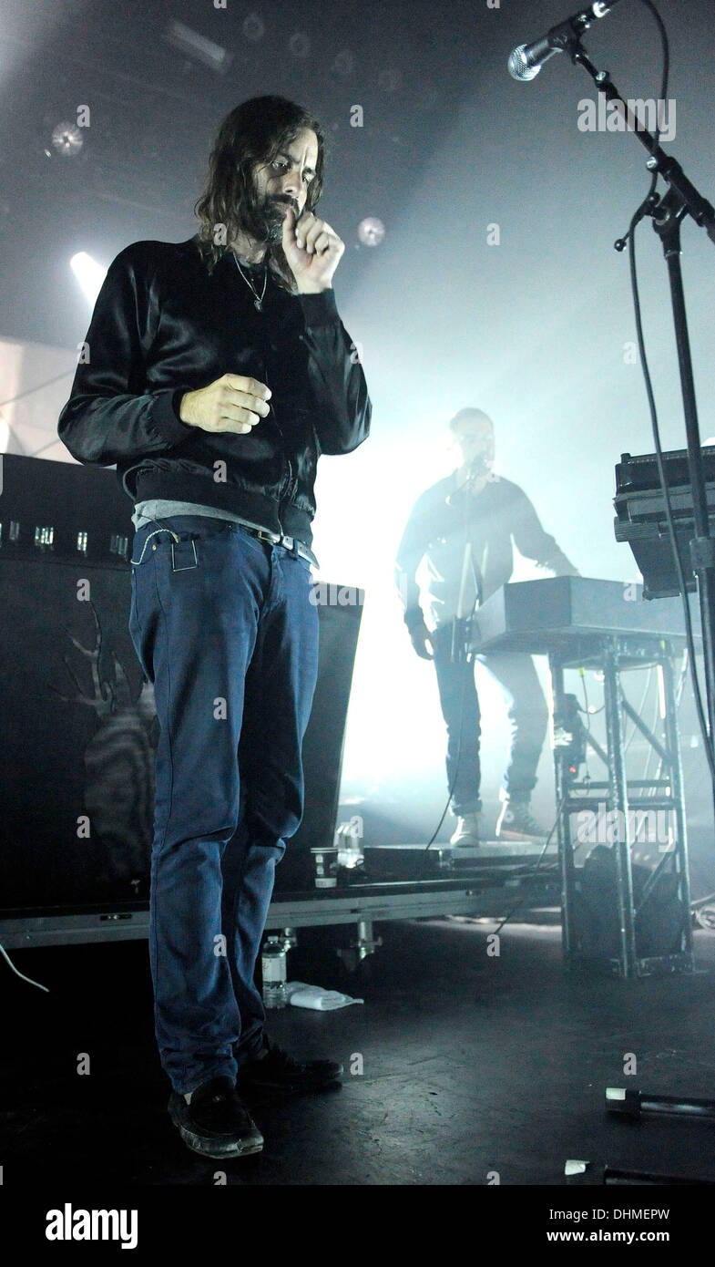 Andrew Wyatt Miike Snow performing at The Sound Academy Toronto, Canada ...