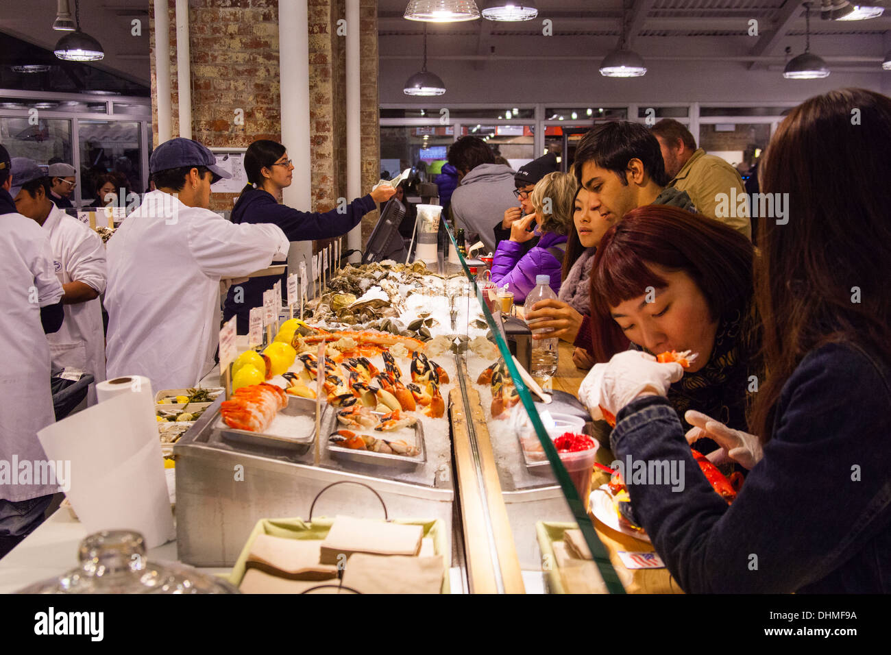 Lobster place chelsea food market hi-res stock photography and images ...