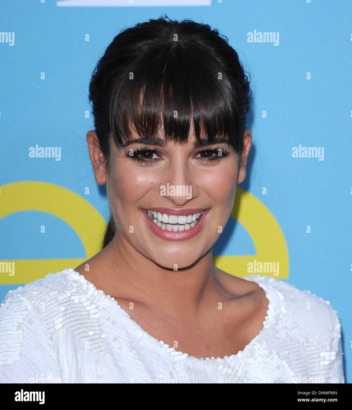 Lea Michelle arriving at Glee Academy screening and Q&A held at the ...