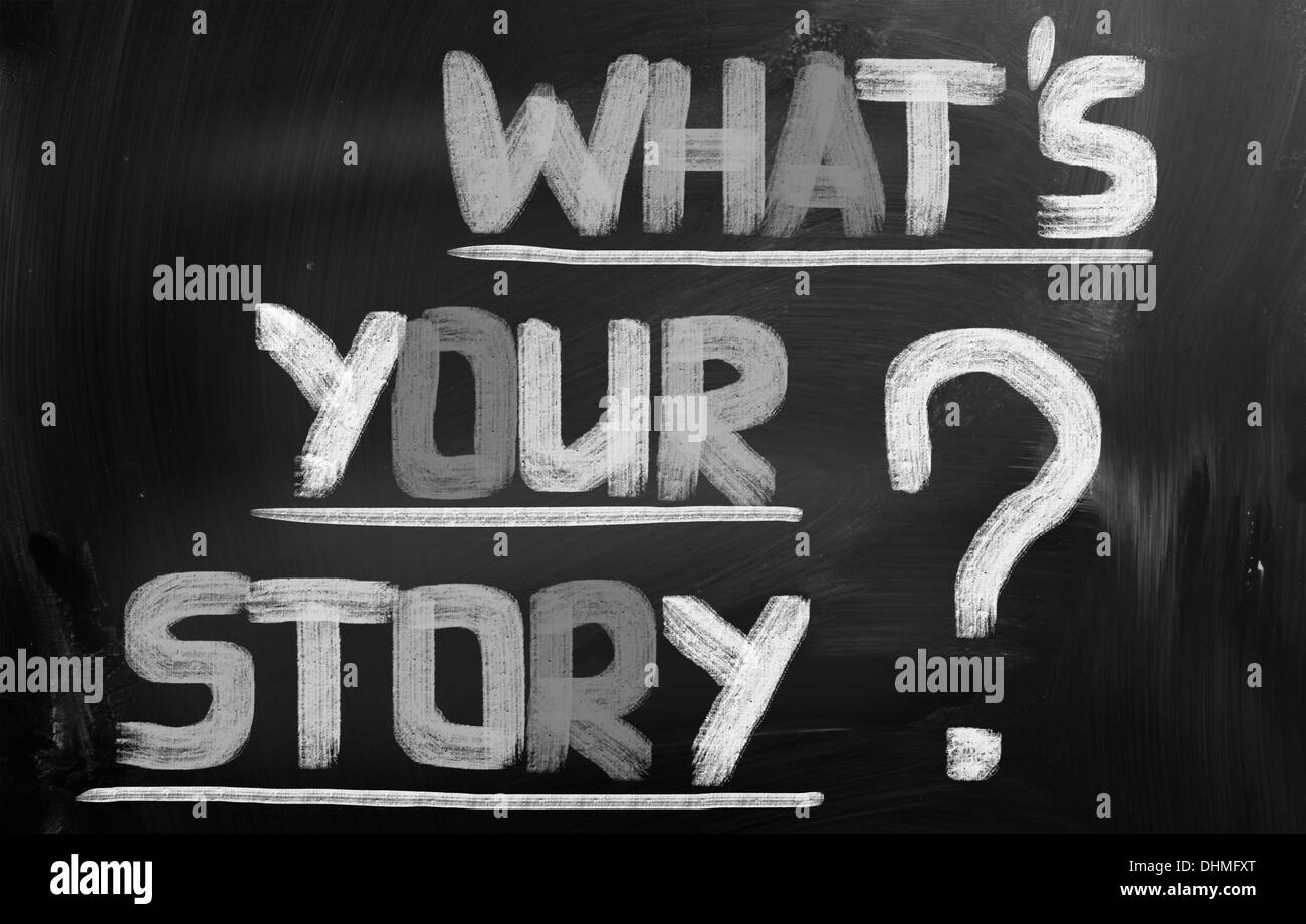 What's Your Story Concept Stock Photo - Alamy