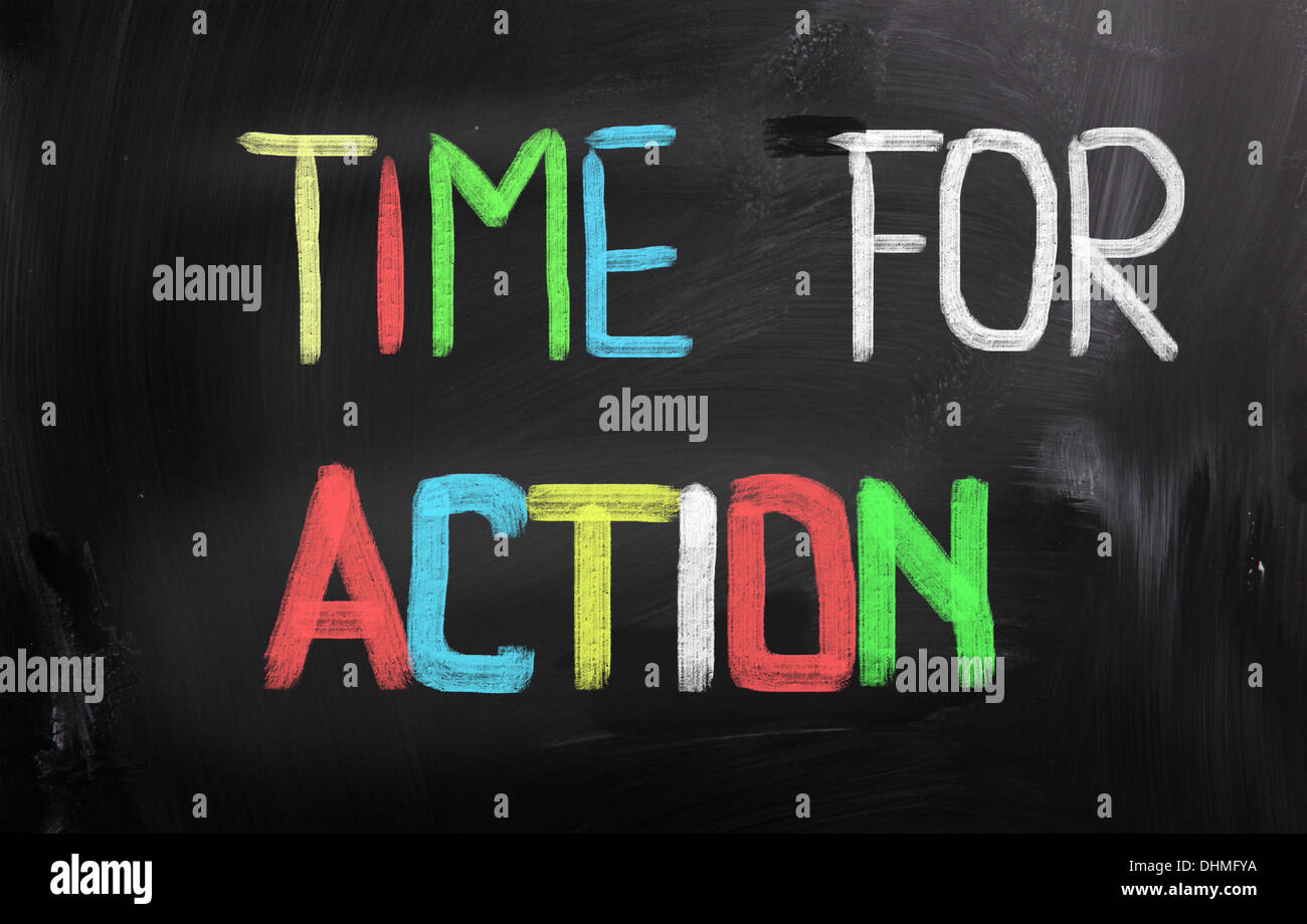 Time For Action Concept Stock Photo - Alamy