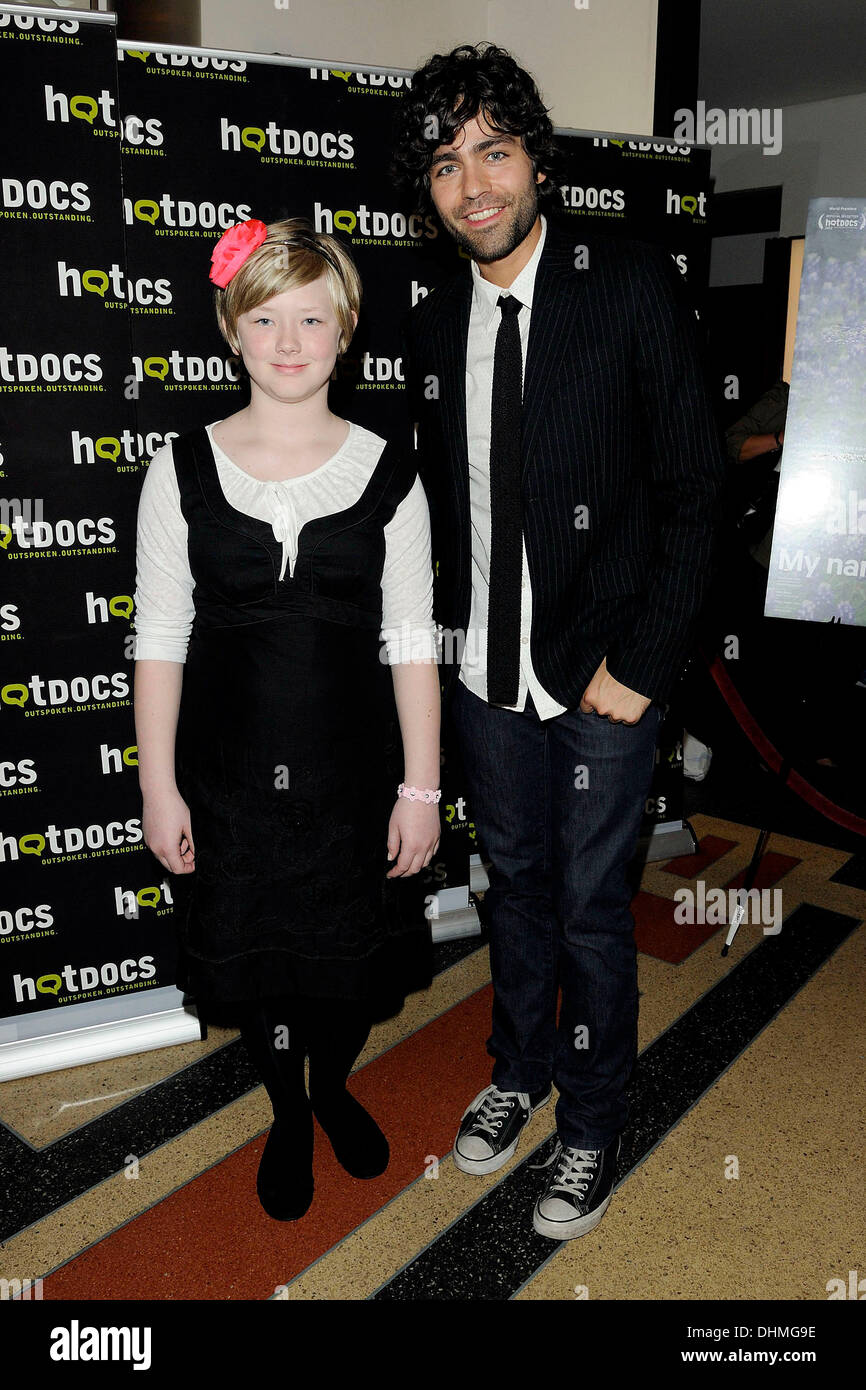 Faith and Adrian Grenier arrival for the world premiere of 'My Name Is ...