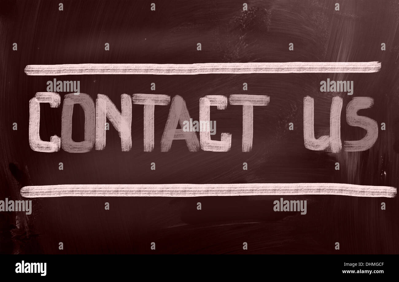 Contact Us Concept Stock Photo - Alamy