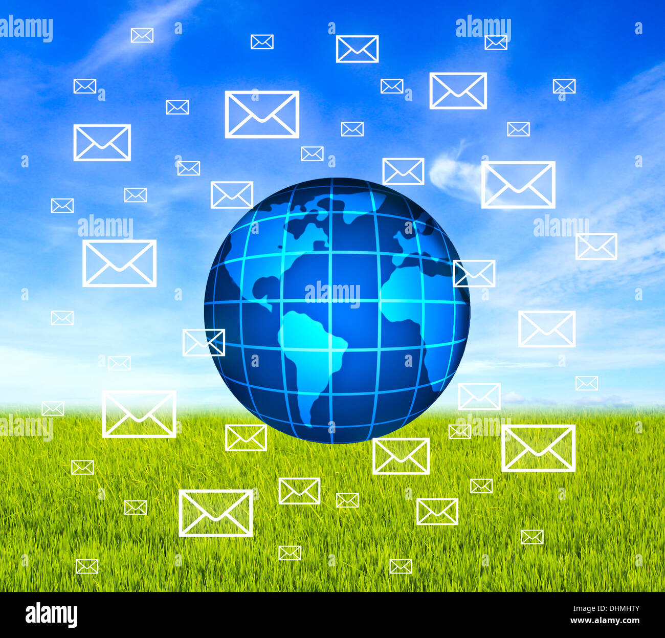 Blue sky globe hi-res stock photography and images - Alamy