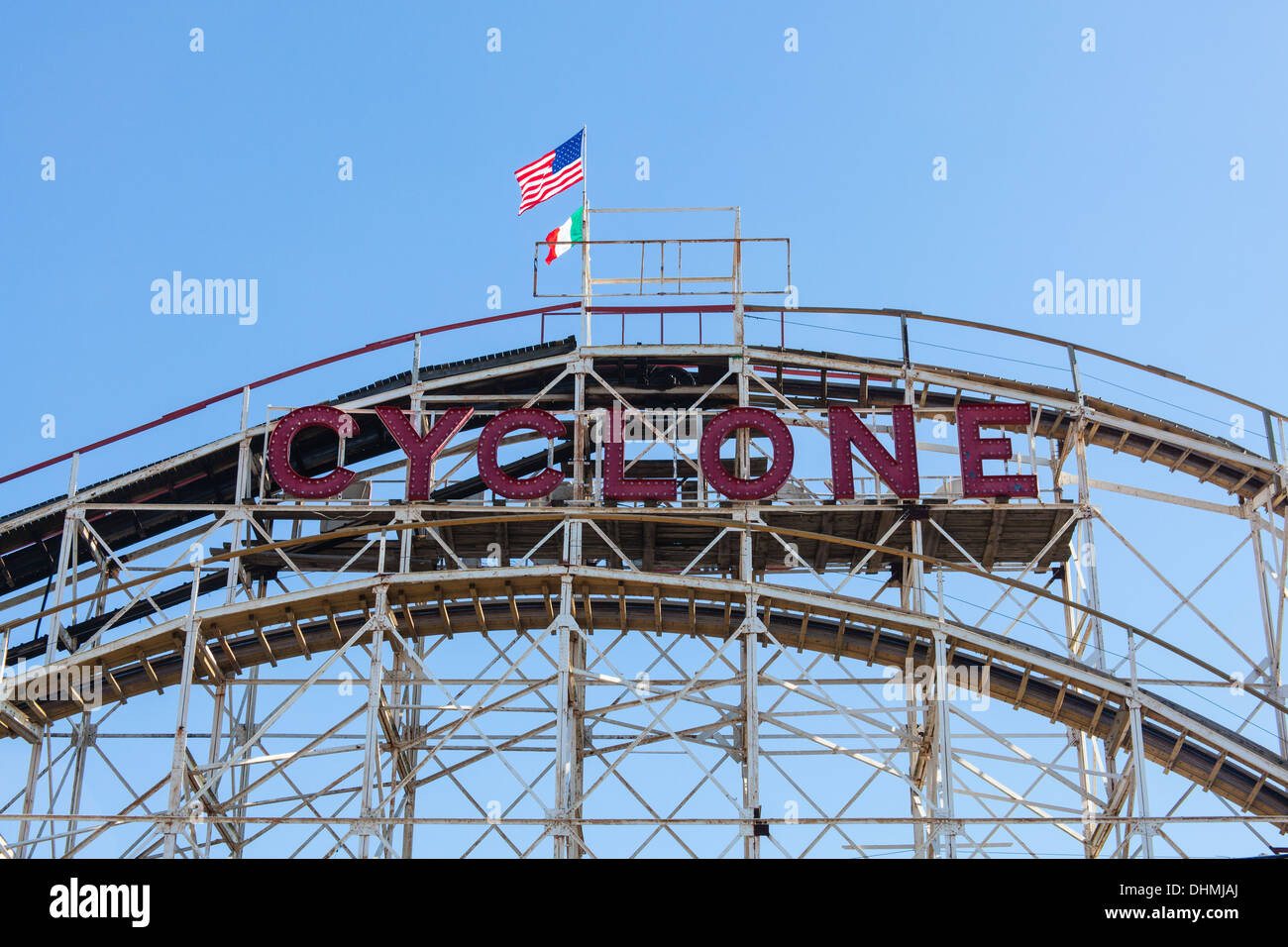 Cyclone, rollercoaster, Astroland Park, Coney Island,Brooklyn, New York ...