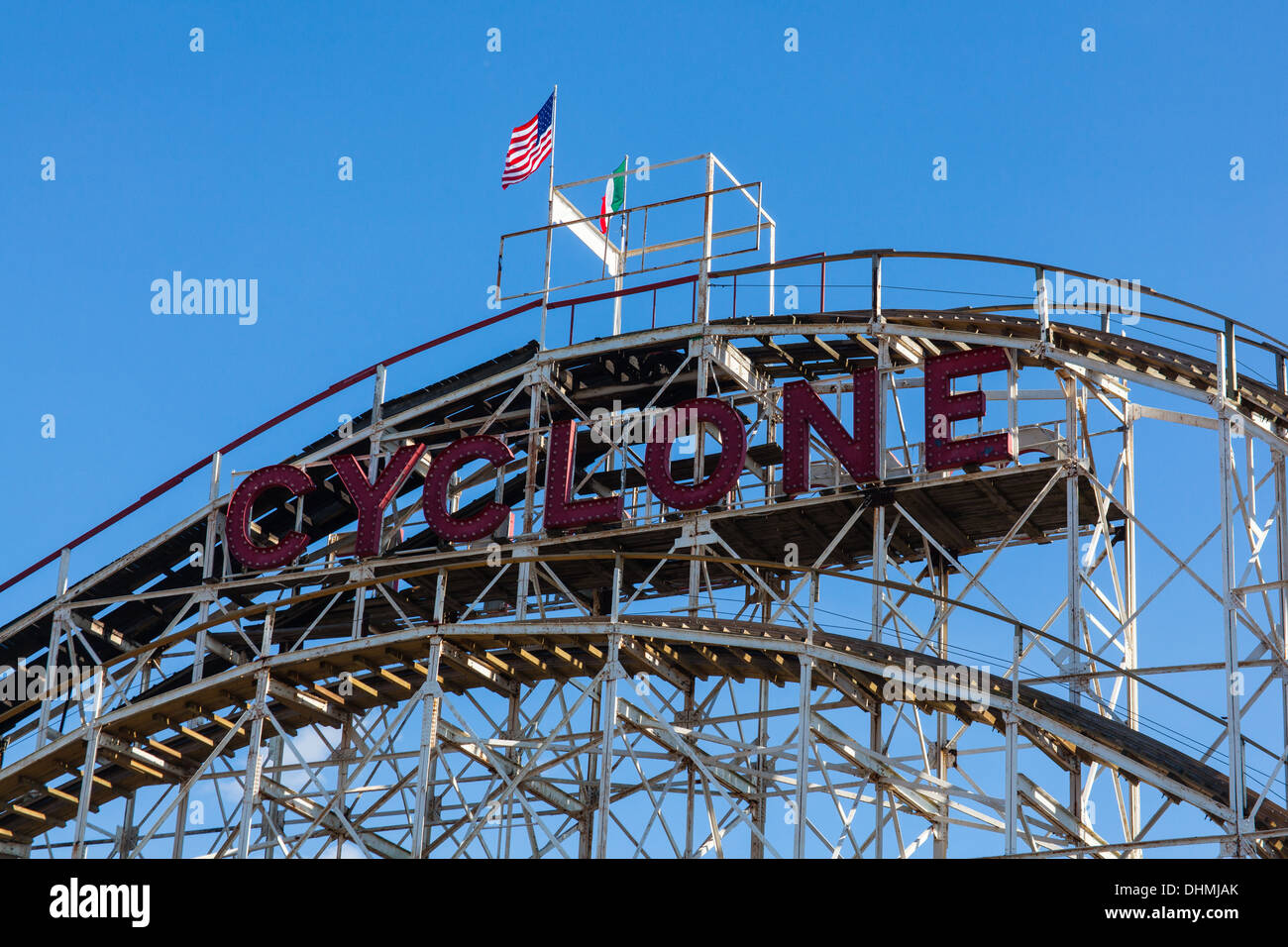 Cyclone, rollercoaster, Astroland Park, Coney Island,Brooklyn, New York ...