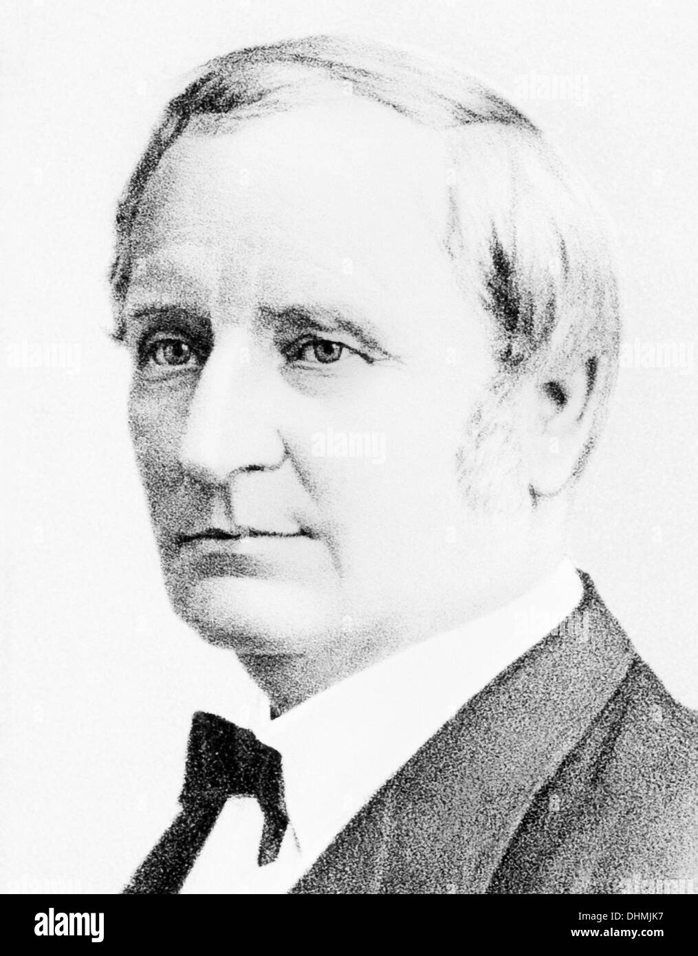 Vintage portrait of Thomas A Hendricks Stock Photo - Alamy