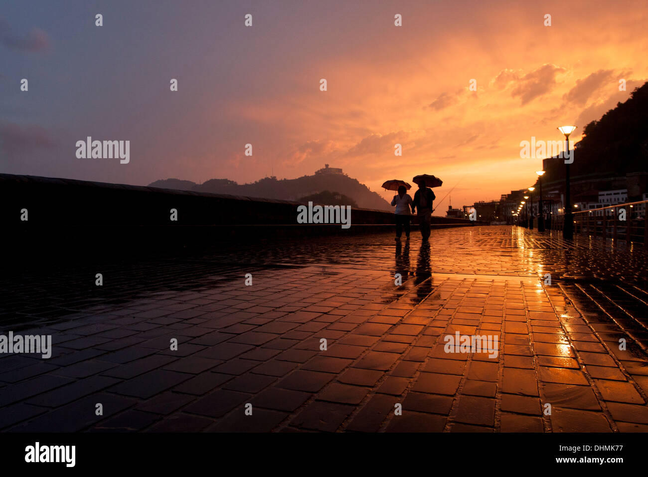 Rain in donostia san sebastian hi-res stock photography and images - Alamy