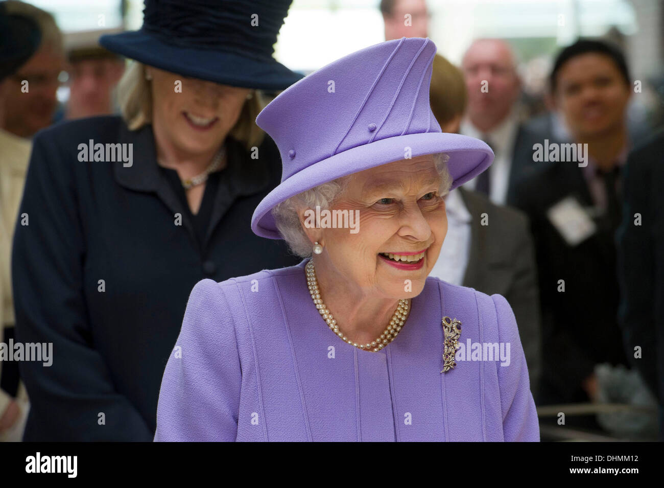 Queen Elizabeth II officially opens a new building at Exeter University ...
