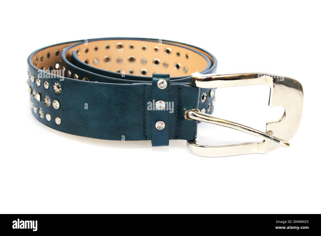 Stylish belt isolated on white background Stock Photo - Alamy