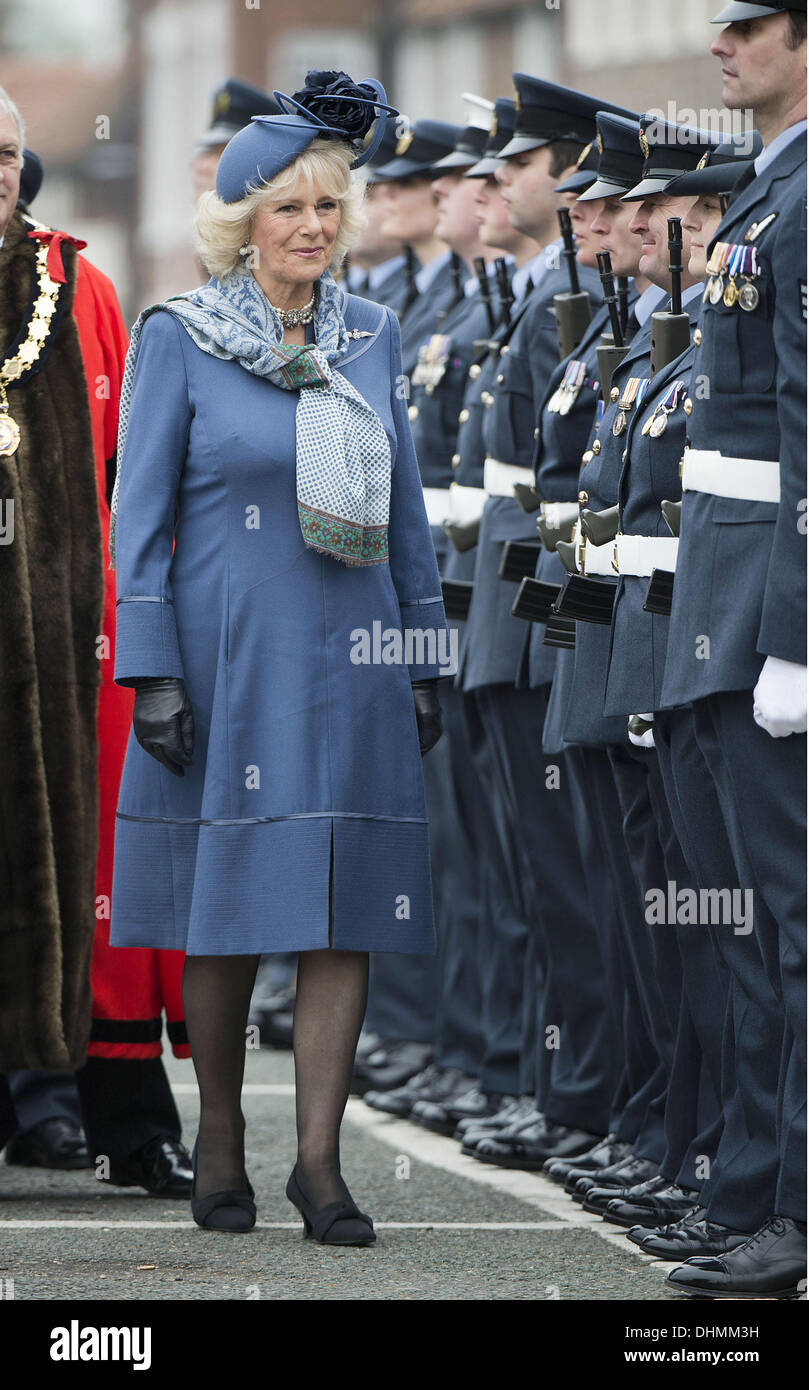 Camilla, Duchess of Cornwall attends the RAF Halton Freedom Parade and ...