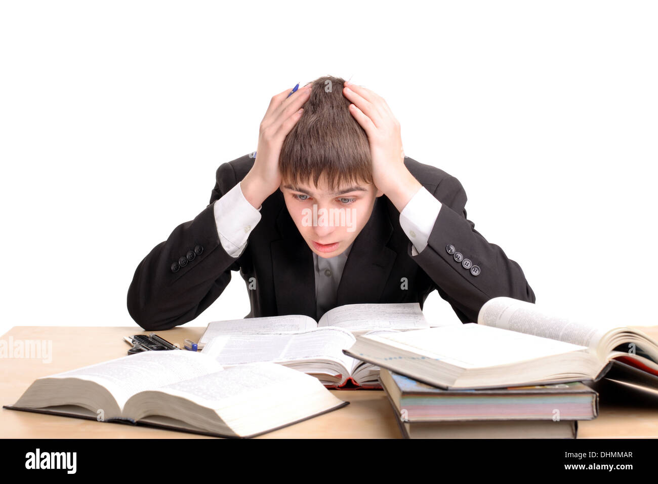 Teen homework studying learning hi-res stock photography and images - Alamy