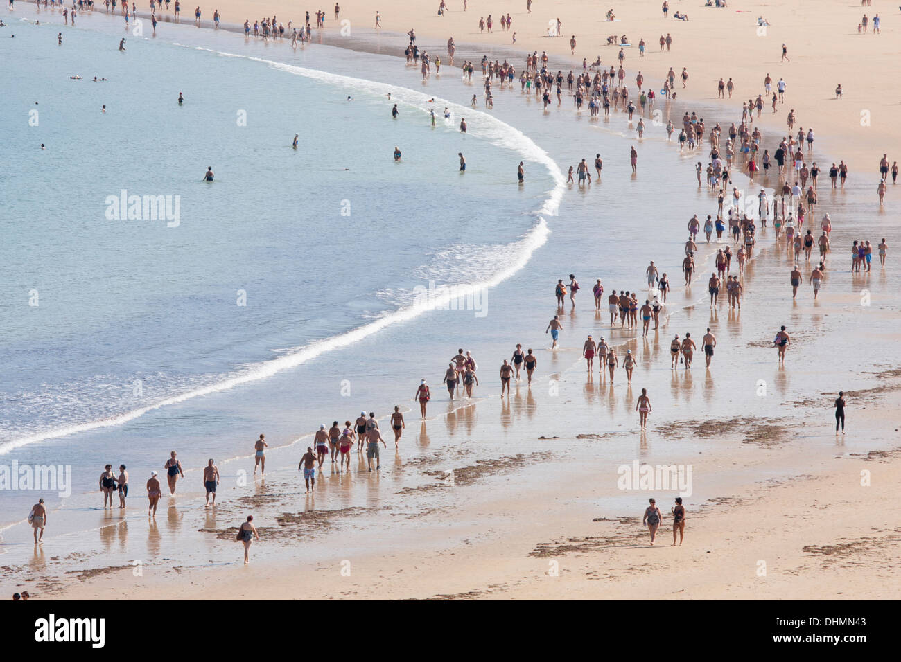 Beach People Walking