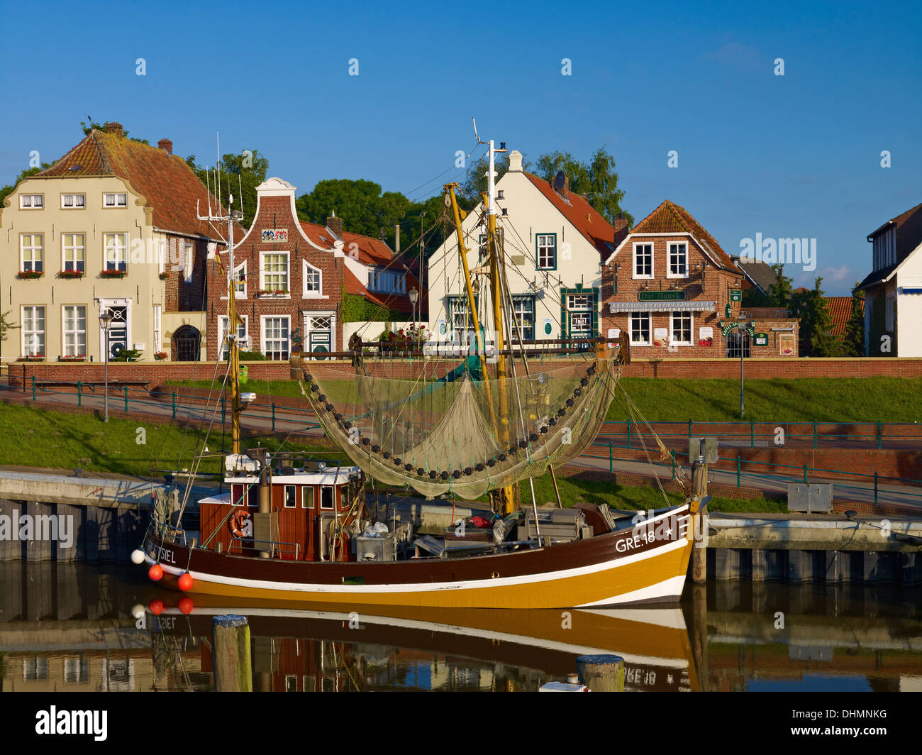 Port of Greetsiel, East Frisia, Germany Stock Photo - Alamy