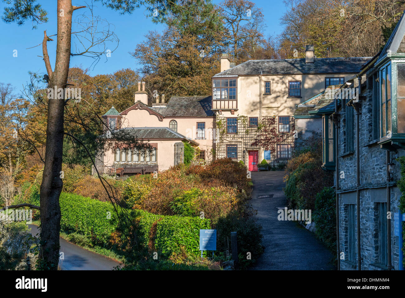 Brantwood house the home of John Ruskin art critic on Coniston water in ...