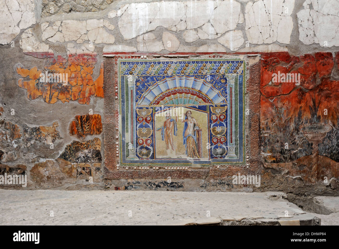 Mosaic of Neptune and Amphitrite, House of the Neptune Mosaic ...