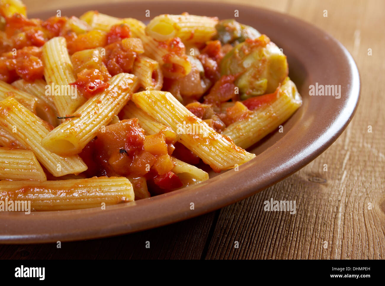 Italian Penne rigate pasta Stock Photo - Alamy
