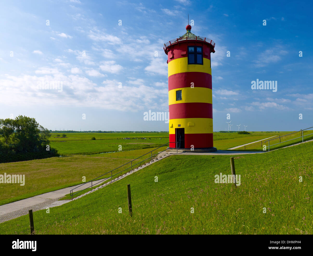 Pilsum lighthouse, Krummhörn, East Frisia, Germany Stock Photo - Alamy