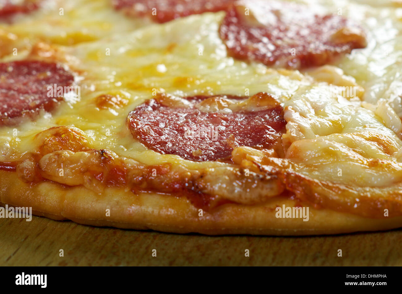 homemade pizza Pepperoni Stock Photo - Alamy