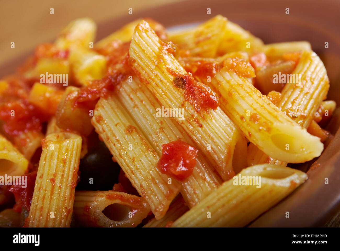 Italian Penne rigate pasta Stock Photo - Alamy
