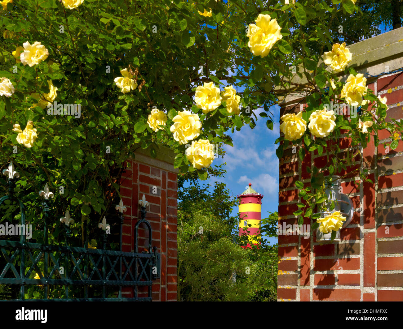 Pilsum lighthouse, Krummhörn, East Frisia, Germany Stock Photo - Alamy
