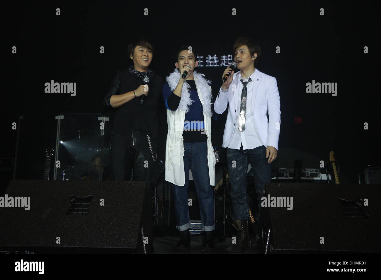Singer Yoga Lin performs at his charity concert in Taipei, China on ...