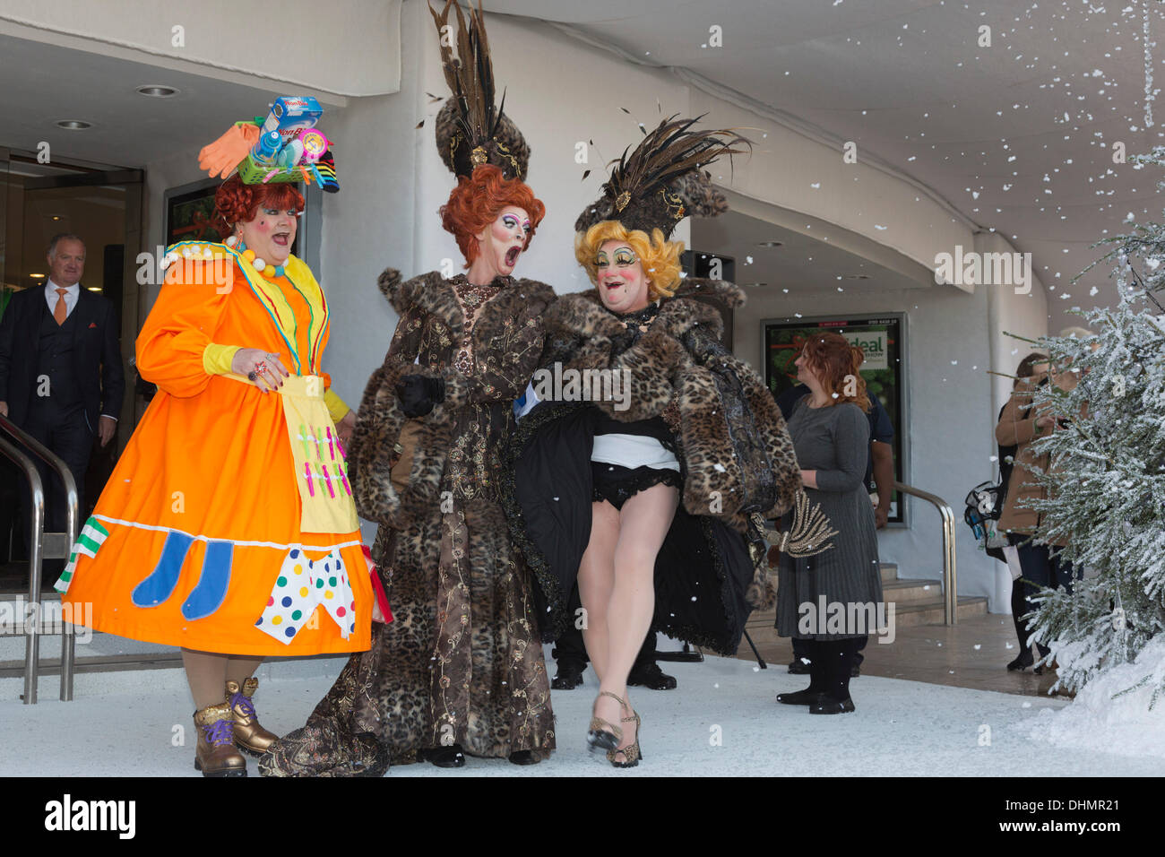 London, UK. 13 November 2013. Pantomime dames Widow Twankey (Bobby ...