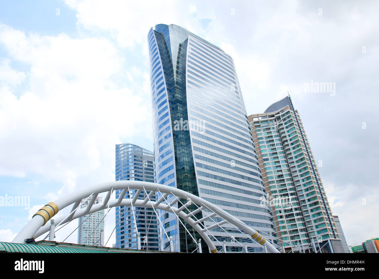 Office buildings in business center Stock Photo - Alamy