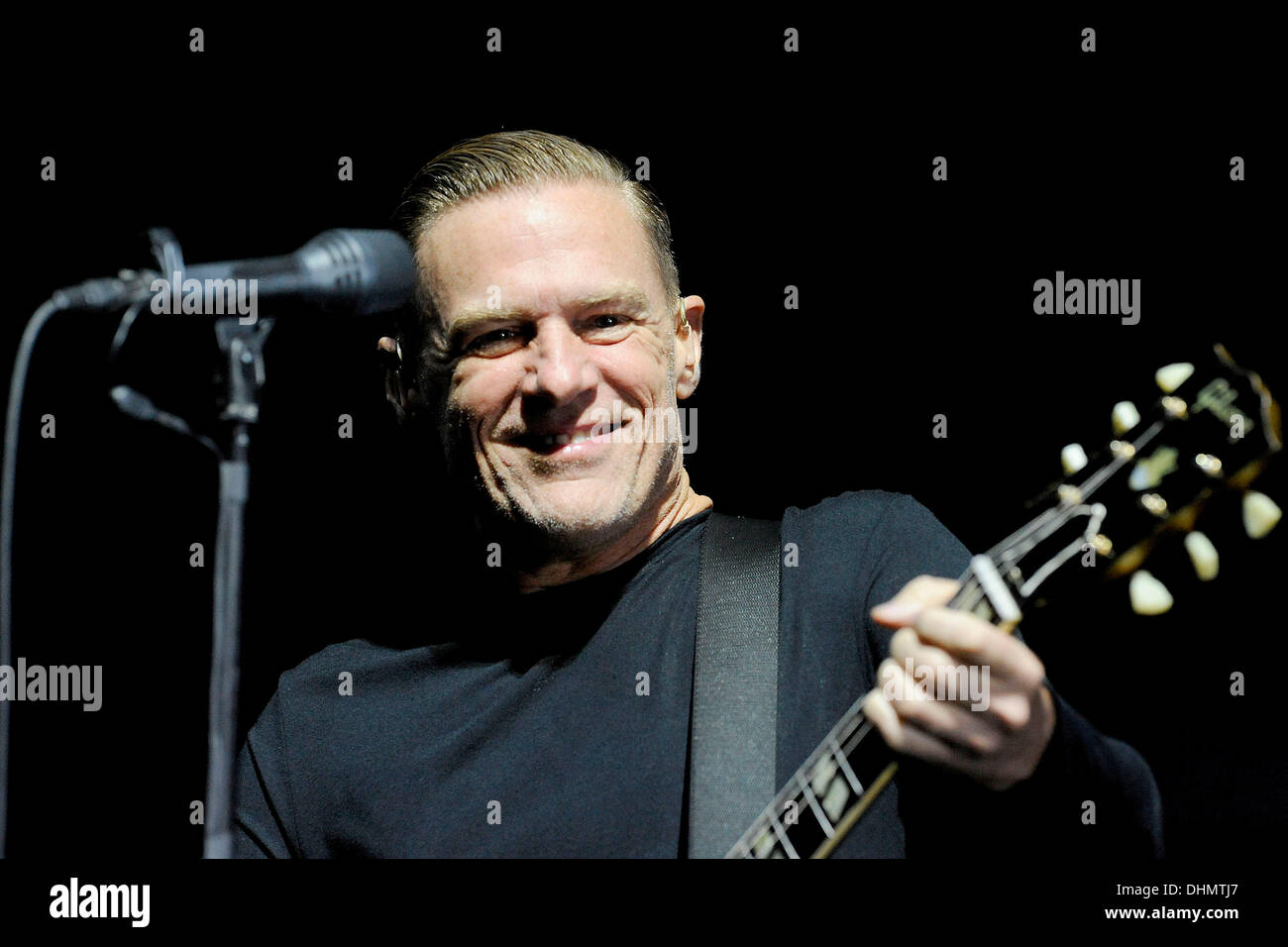 Bryan Adams performs on stage at The Air Canada Centre. Toronto, Canada ...