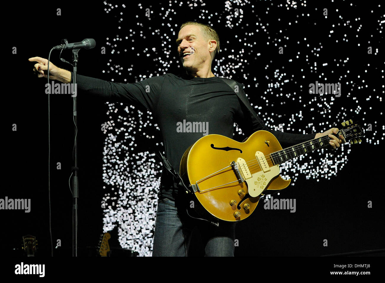 Bryan Adams performs on stage at The Air Canada Centre. Toronto, Canada ...