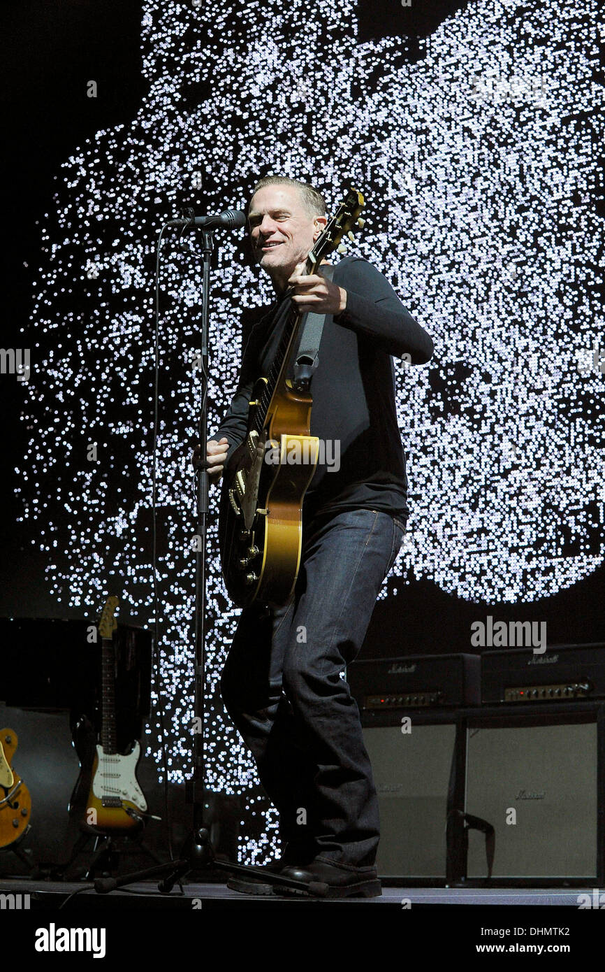 Bryan Adams performs on stage at The Air Canada Centre. Toronto, Canada ...