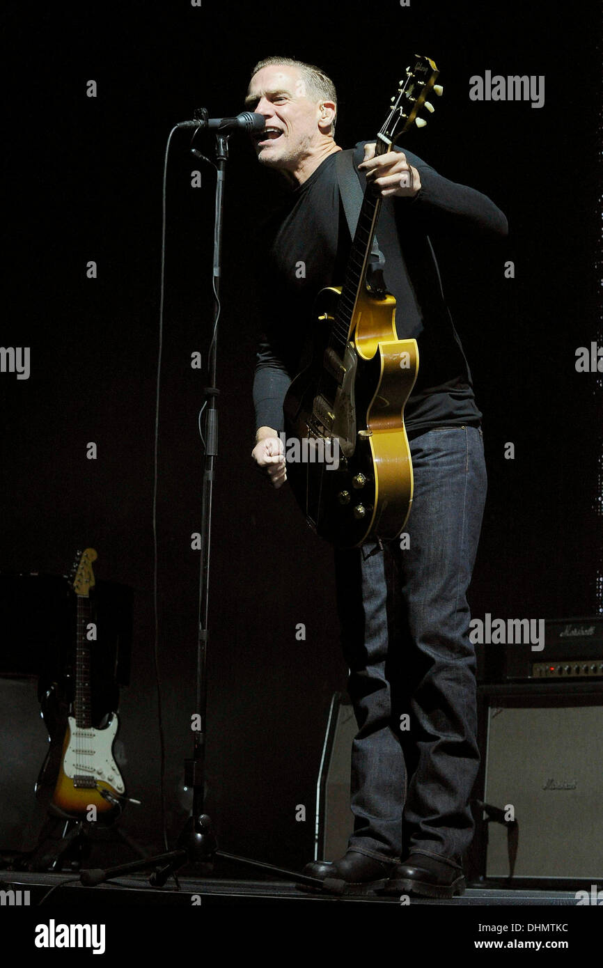 Bryan Adams performs on stage at The Air Canada Centre. Toronto, Canada ...