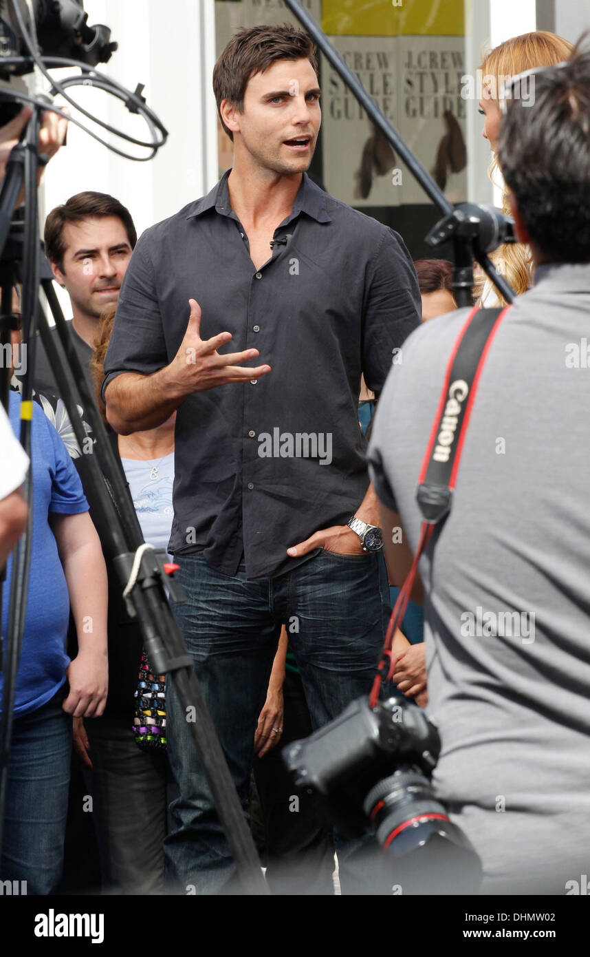 Colin Egglesfield appears on the entertainment news show 'Extra' at The ...