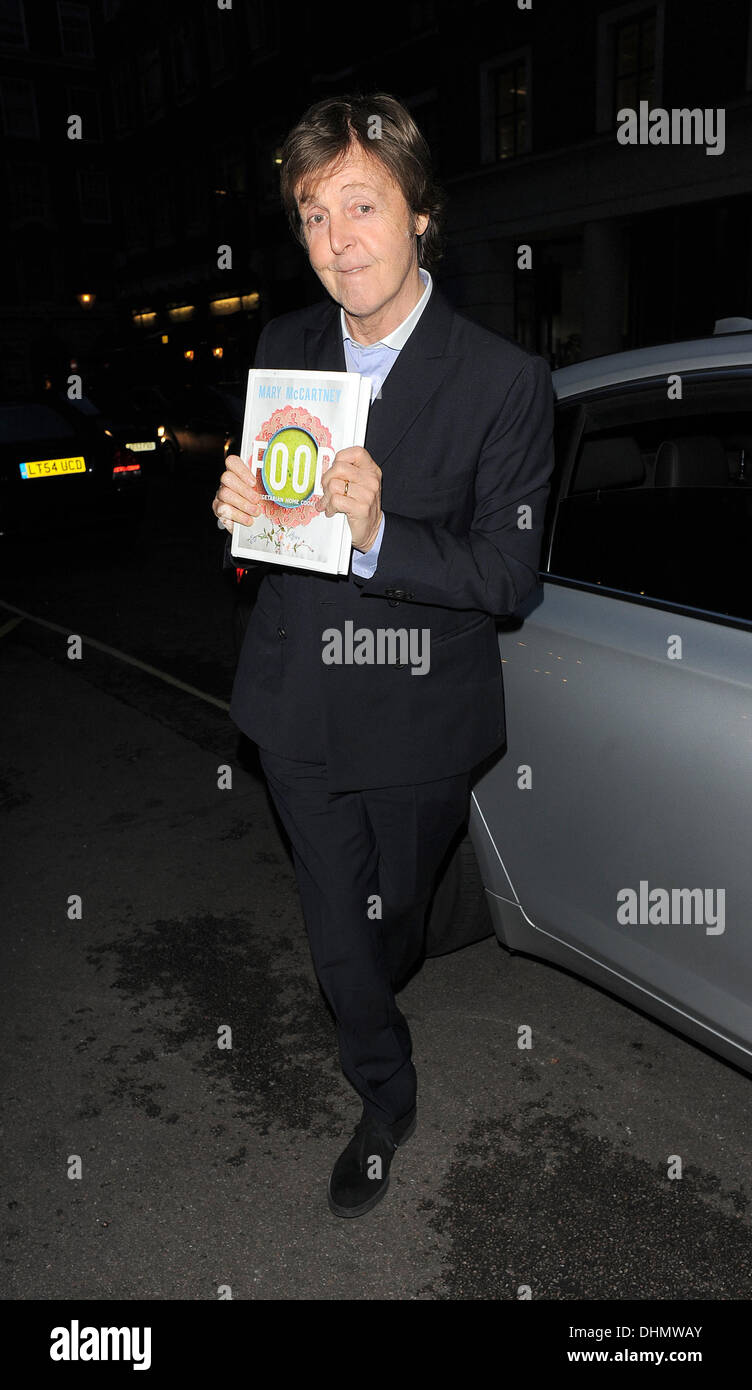 Sir Paul McCartney arrives at Le Caprice Restaurant for dinner with his ...