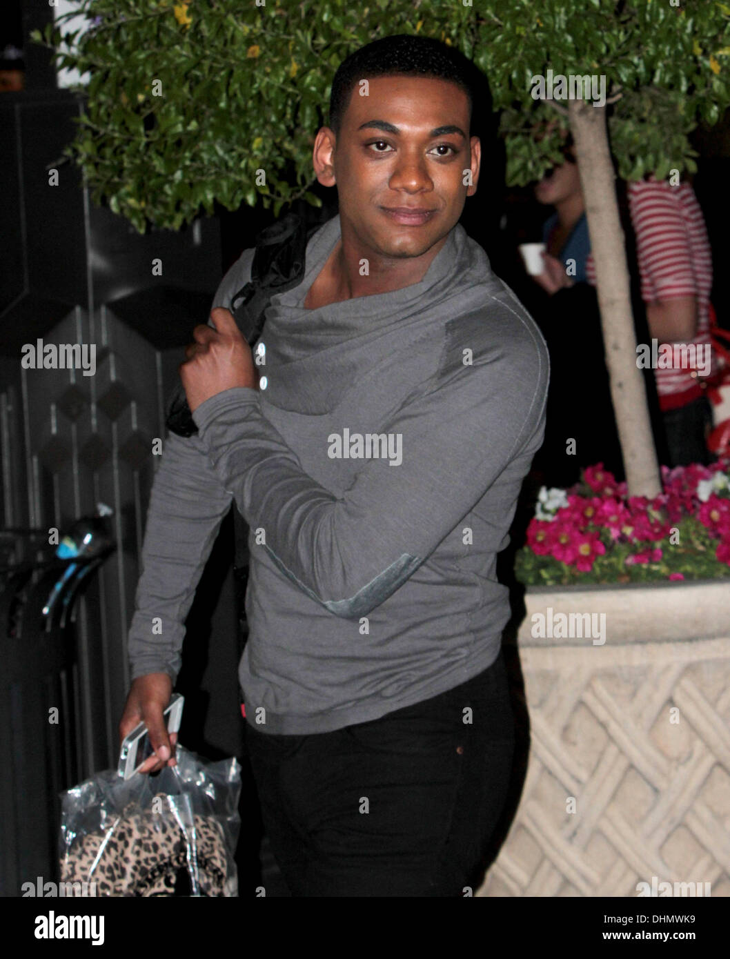 Joshua Ledet shops at The Grove in Hollywood Los Angeles, California ...