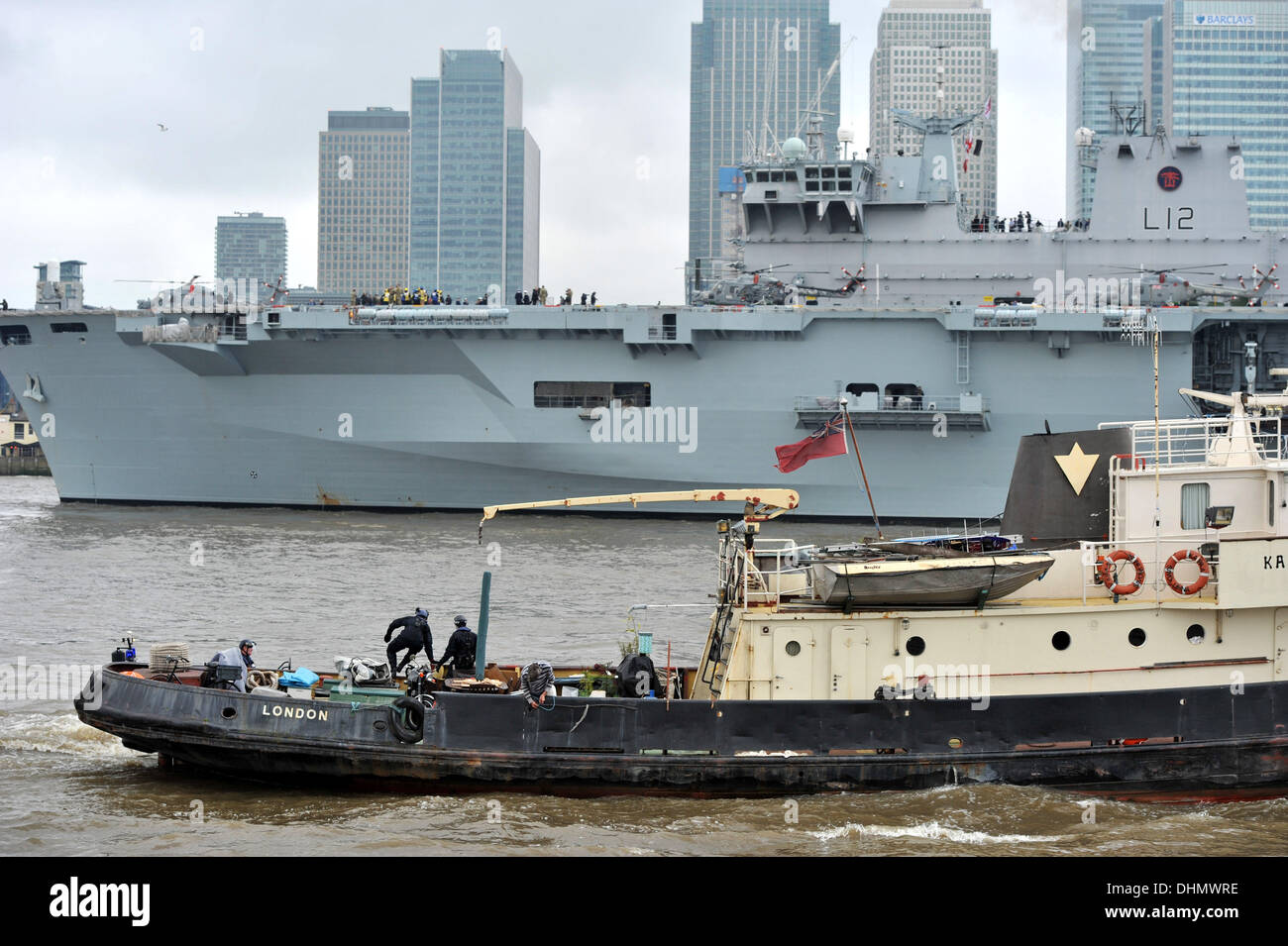 A police team boards a civilian ship that comes near the Royal Navy's ...