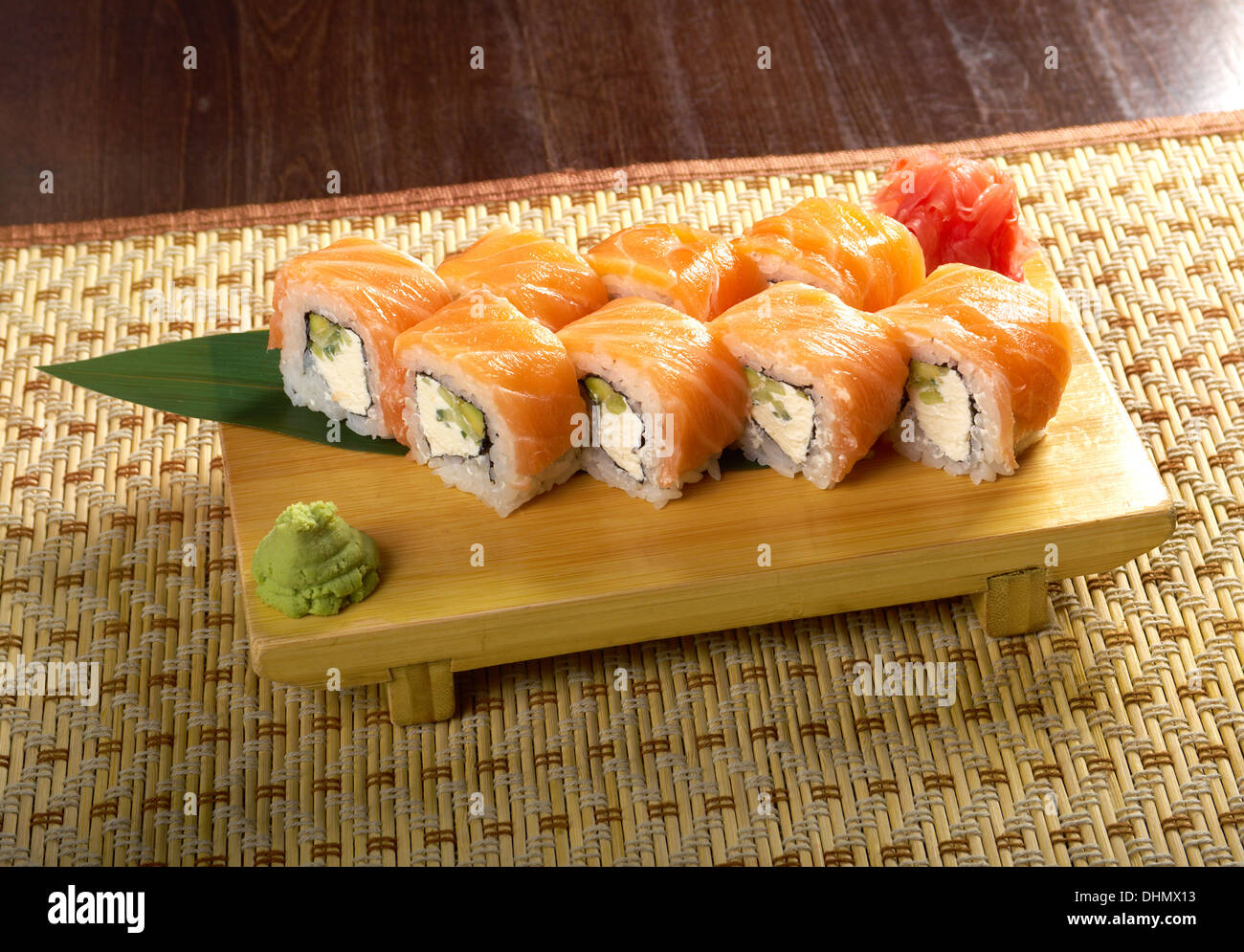 Philadelphia classic. Japanese sushi Stock Photo - Alamy