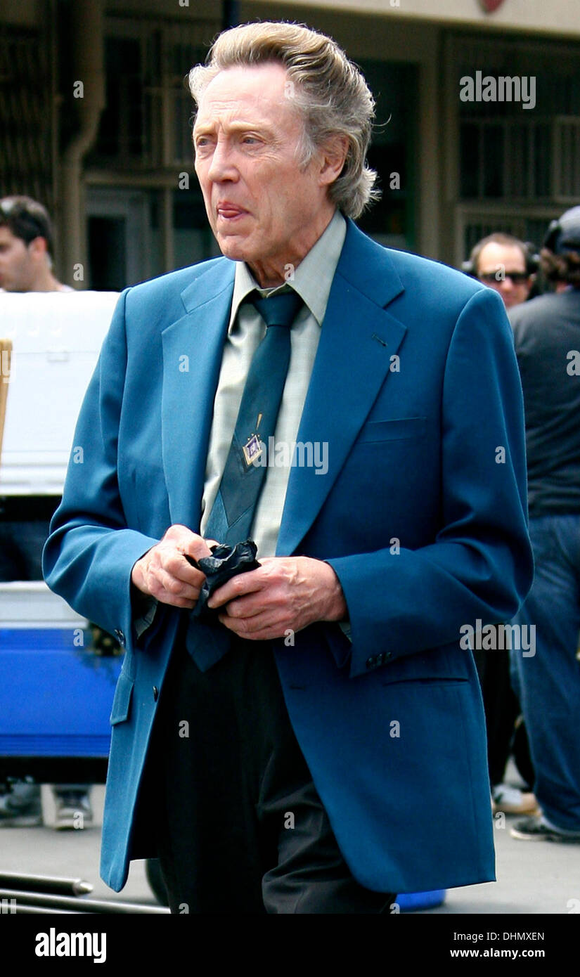 Christopher Walken on the set of 'Stand Up Guys' Los Angeles ...