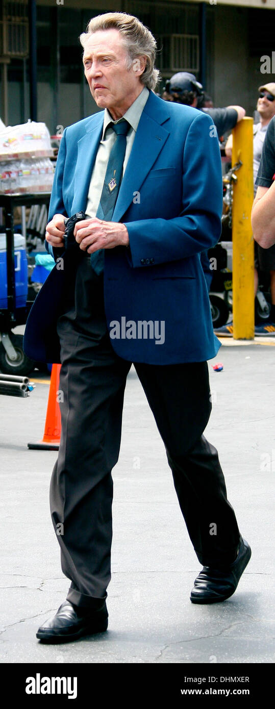 Christopher Walken on the set of 'Stand Up Guys' Los Angeles ...