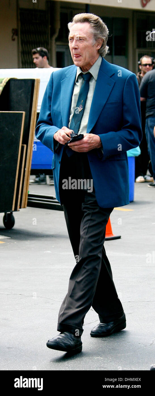 Christopher Walken on the set of 'Stand Up Guys' Los Angeles ...