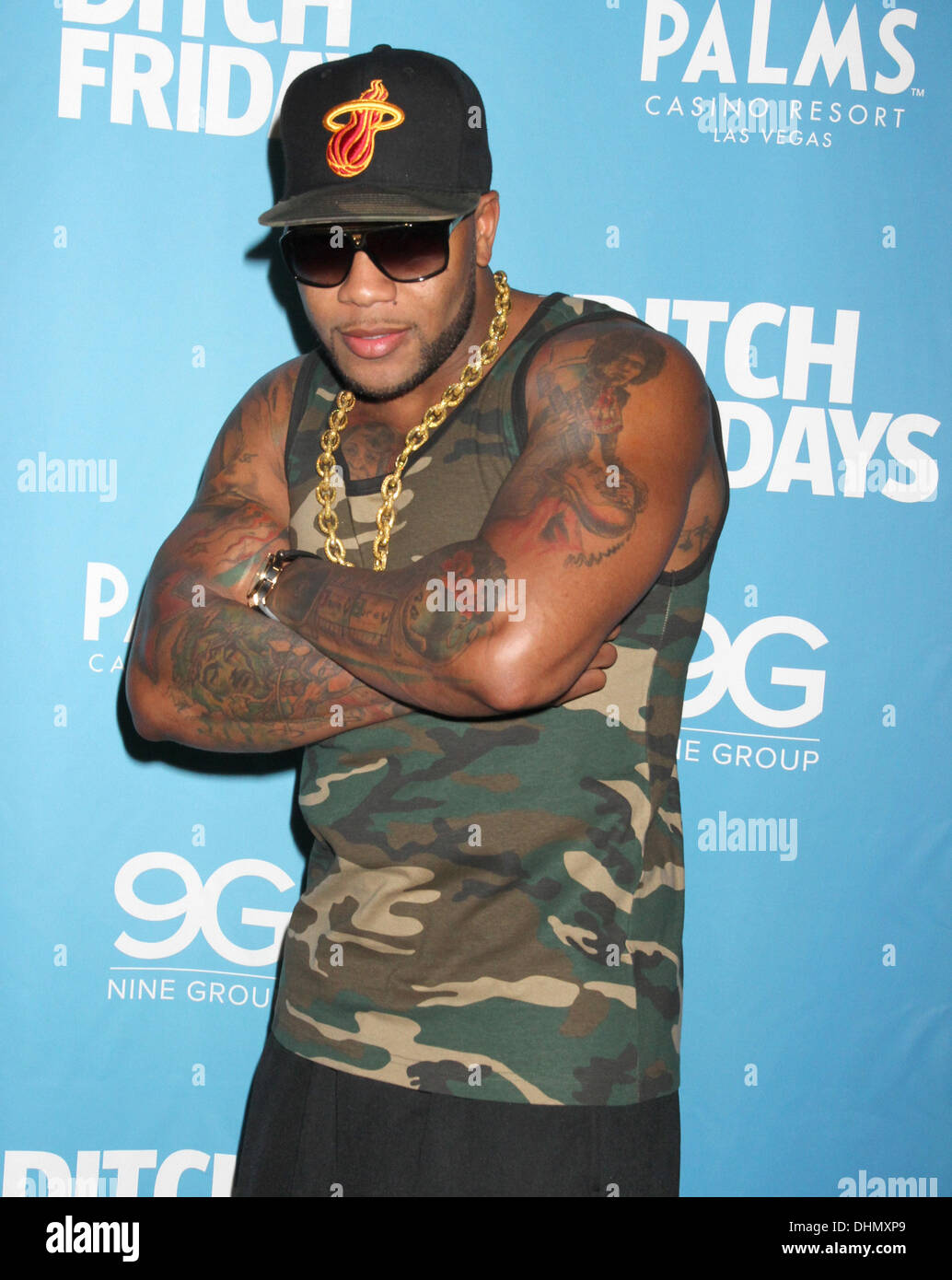 Flo Rida attends 'Ditch Friday' at the Palms Pool and Bungalows Las ...