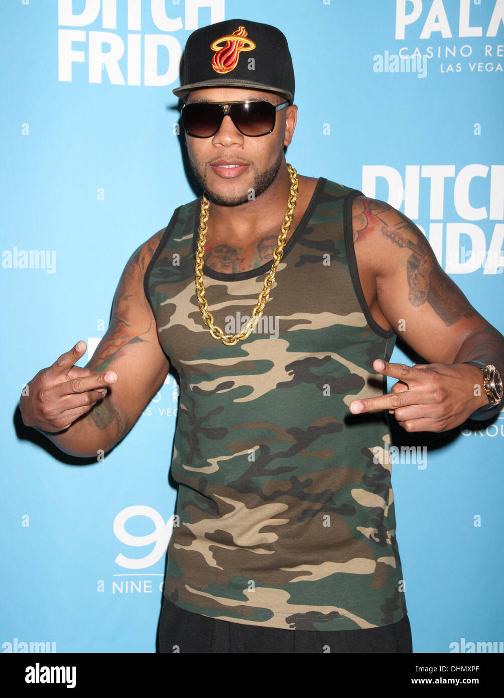 Flo Rida attends 'Ditch Friday' at the Palms Pool and Bungalows Las ...