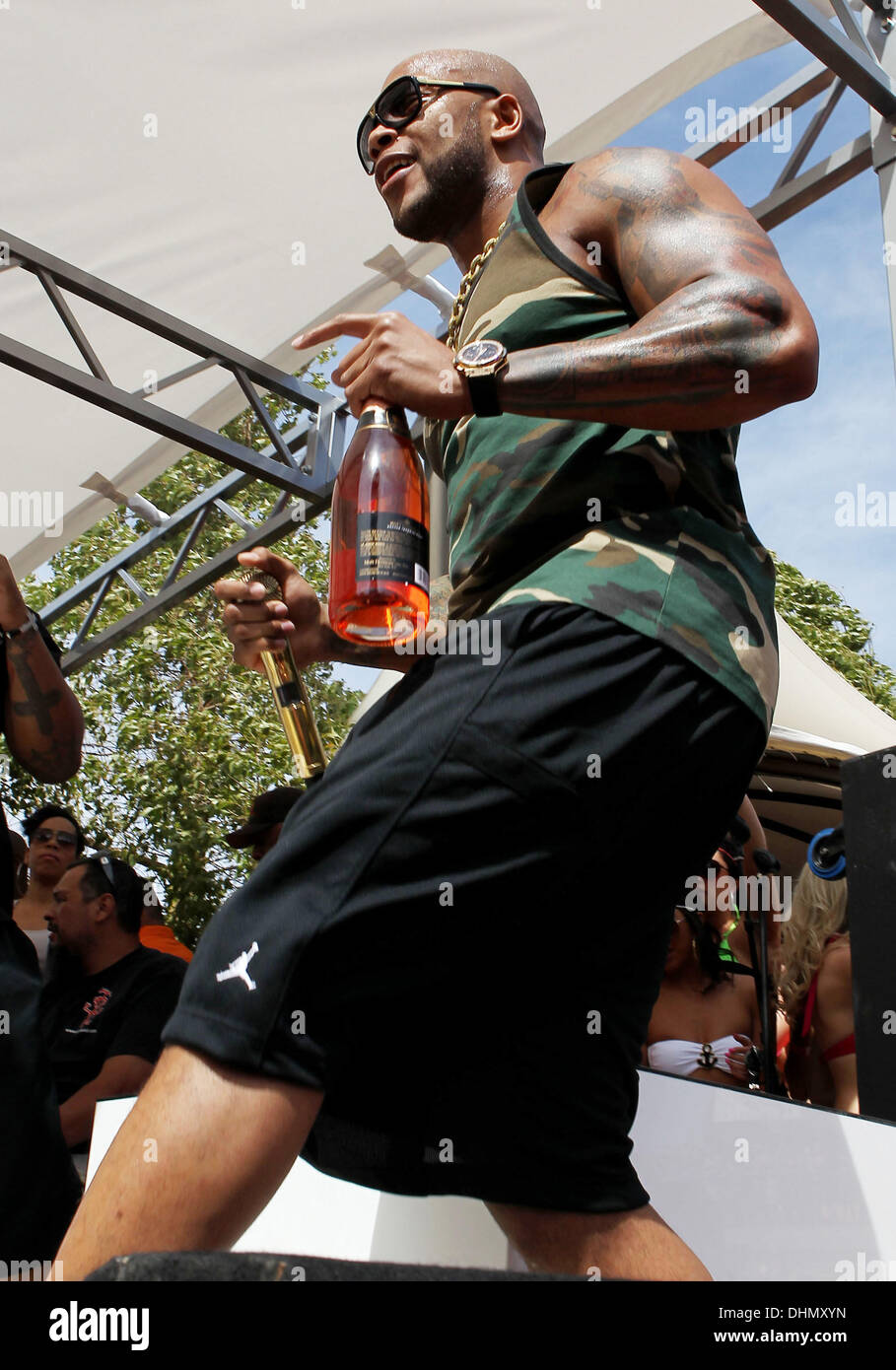 Flo Rida Flo Rida performing at 'Ditch Fridays' held at the Palms Pool ...