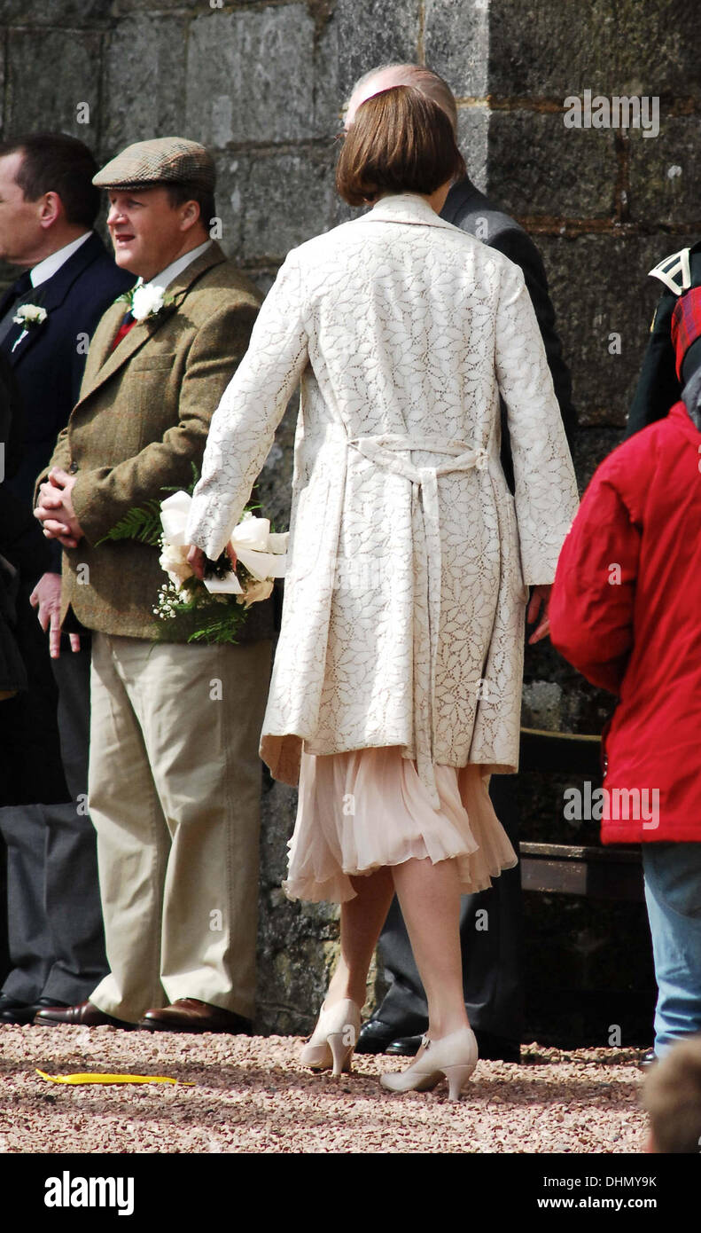 Nicole Kidman filming a wedding scene of the new movie 'The Railway Man ...